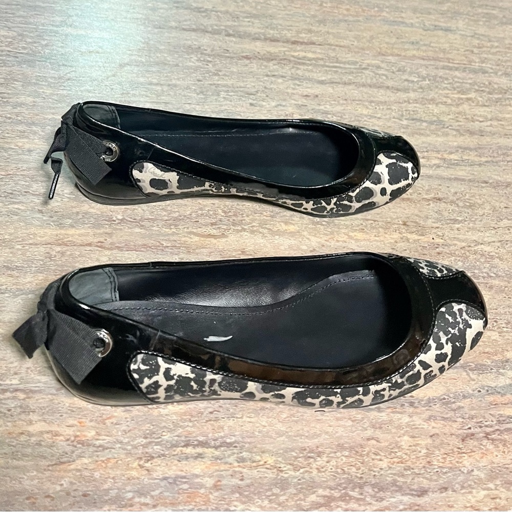 Coach Reagan Animal Print Flat Shoes/ Loafers - Gem